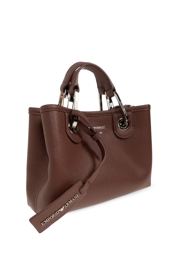 Emporio Armani Leather Top Handle Bag