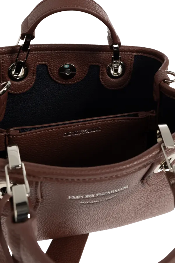 Emporio Armani Leather Top Handle Bag