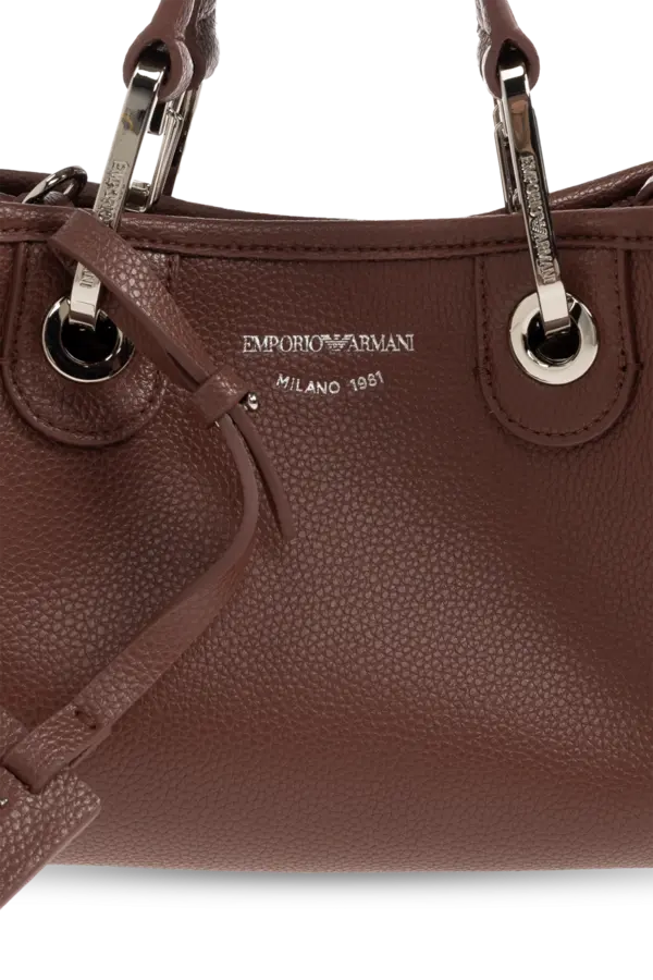 Emporio Armani Leather Top Handle Bag