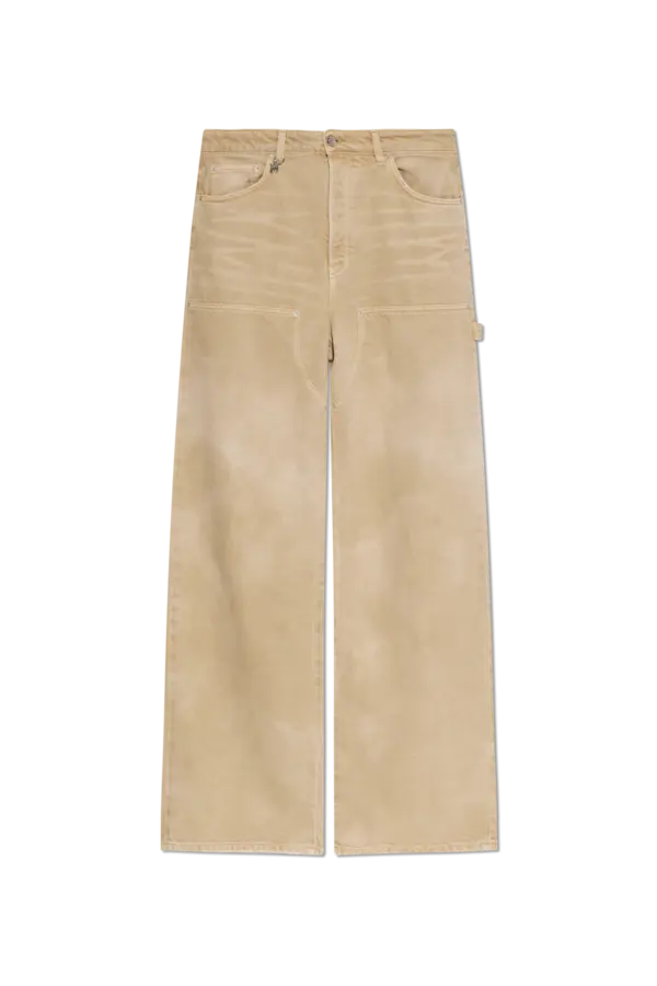 Amiri Wide-leg Jeans - Beige