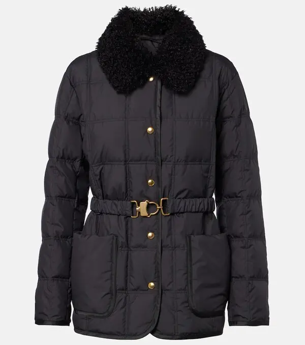 Moncler Cygnes Quilted Down Jacket - Black