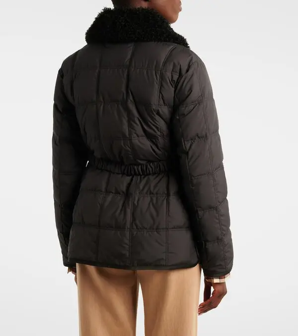 Moncler Cygnes Quilted Down Jacket - Black