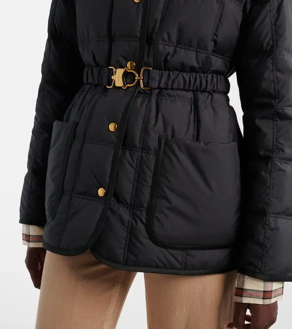 Moncler Cygnes Quilted Down Jacket - Black