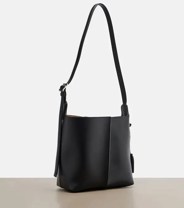 Loewe Bilbao Medium Leather Tote Bag - Black
