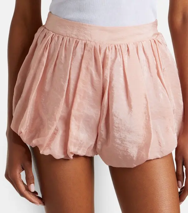 THE FRANKIE SHOP Alina Cupro Shorts - Pink