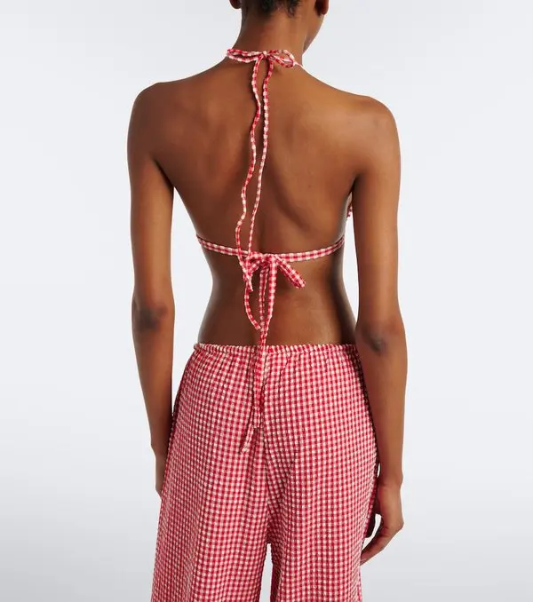 MONTCE Emma Gingham Bikini Top