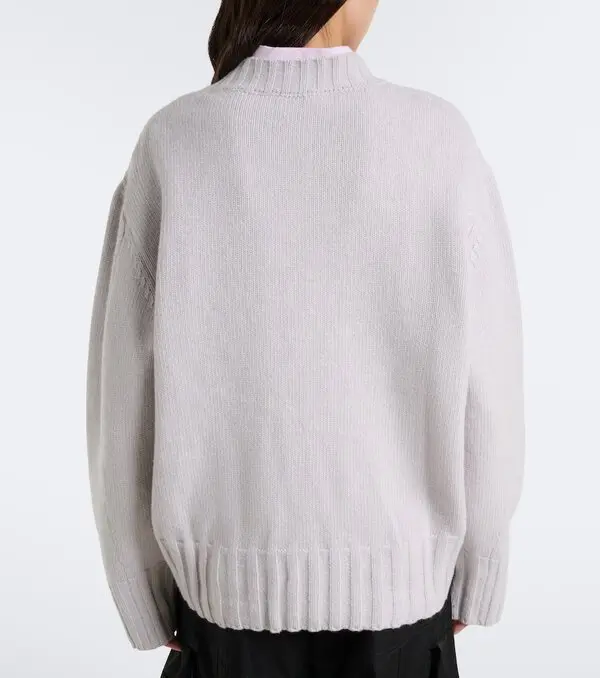 Attico Wool And Cashmere Sweater - Grey