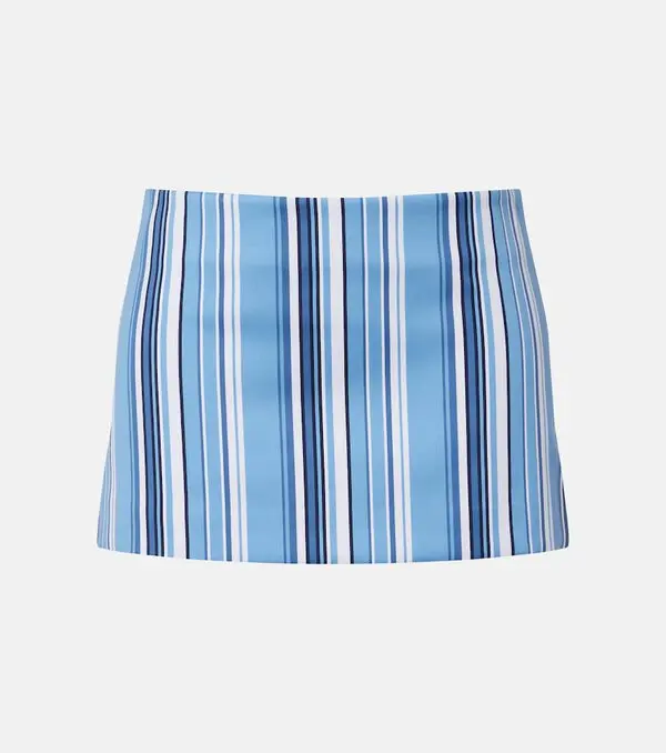 THE FRANKIE SHOP Hera Striped Miniskirt - Blue