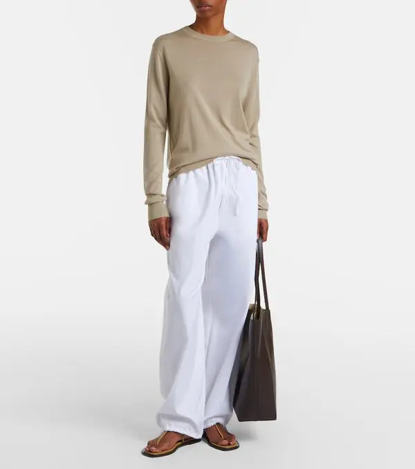 TOTEME Cashmere And Silk Crewneck Sweater