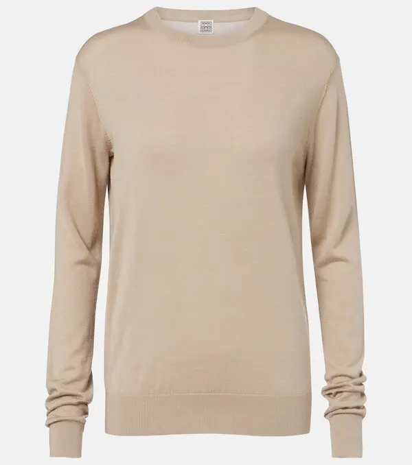 TOTEME Cashmere And Silk Crewneck Sweater