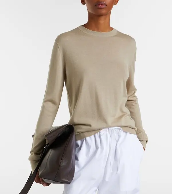 TOTEME Cashmere And Silk Crewneck Sweater
