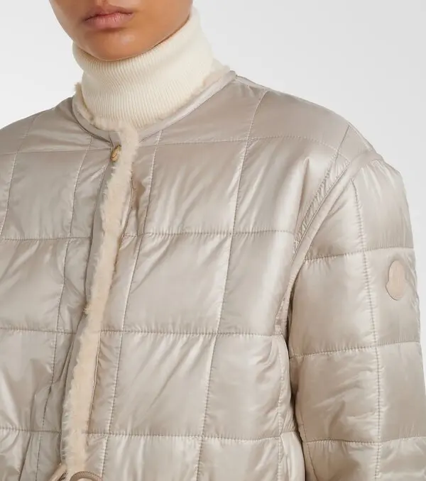 Moncler Tipule Quilted Reversible Down Jacket - Beige