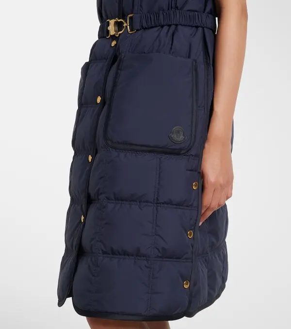 Moncler Cygnette Belted Quilted Down Vest
