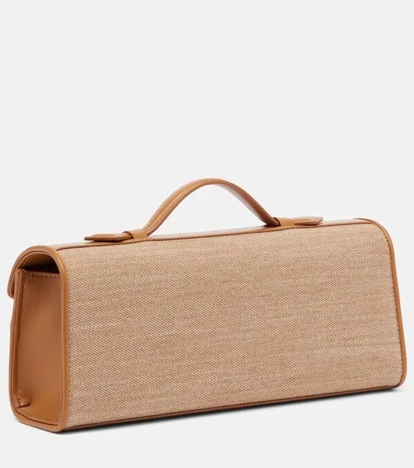 Savette Symmetry Slim Canvas Top-handle Bag - Brown