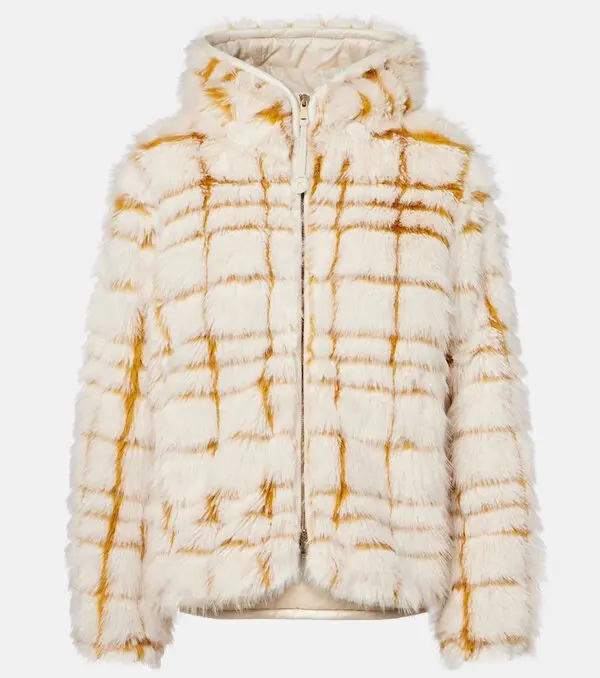 Moncler Pluvier Checked Jacket - Beige
