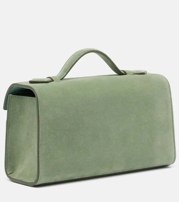 Savette Small Suede Top-handle Bag - Green