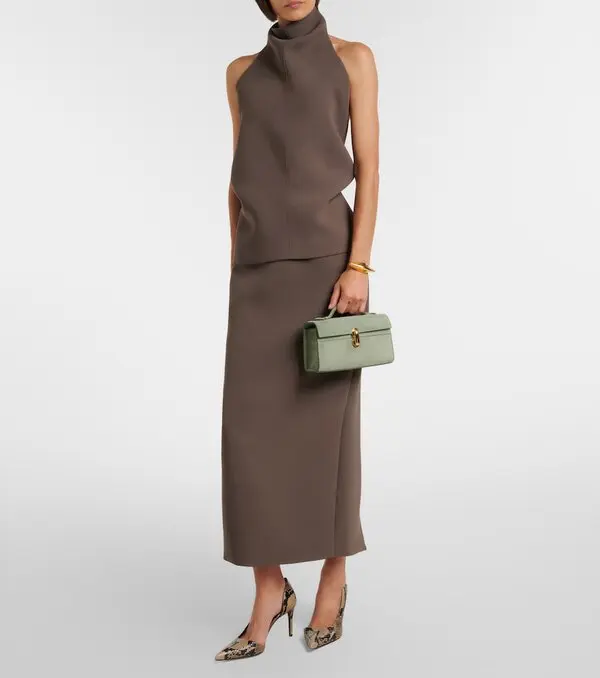 Savette Small Suede Top-handle Bag - Green
