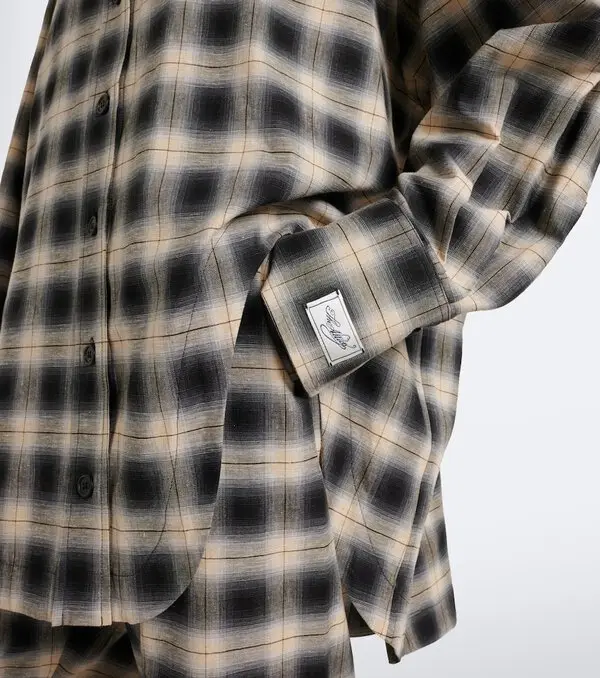 Attico Asymmetric Cotton Shirt - Beige