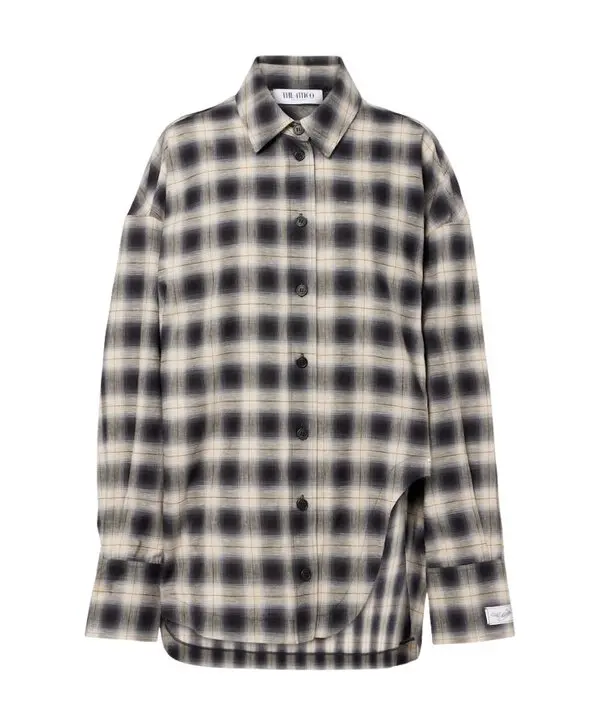 Attico Asymmetric Cotton Shirt - Beige