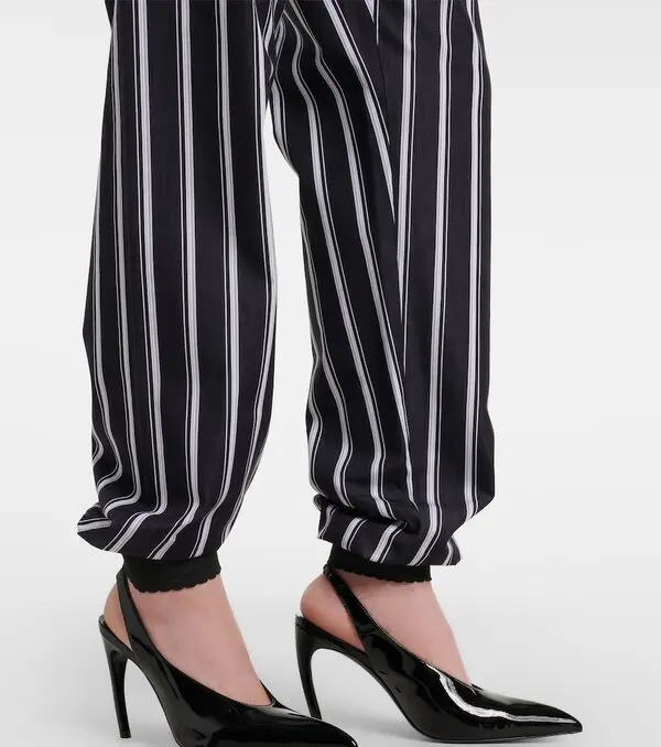 Attico Striped Cotton Sweatpants