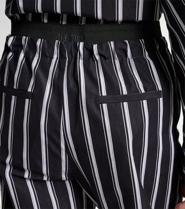Attico Striped Cotton Sweatpants