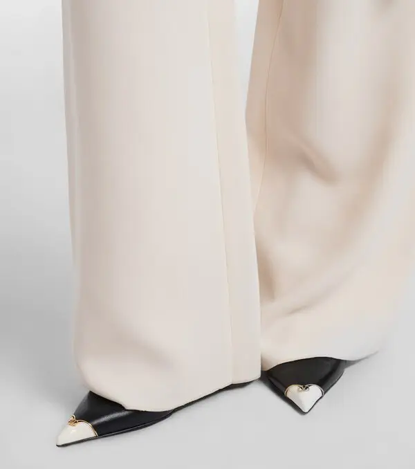 Valentino Garavani D'orsay Pointed Toe Pumps - Black