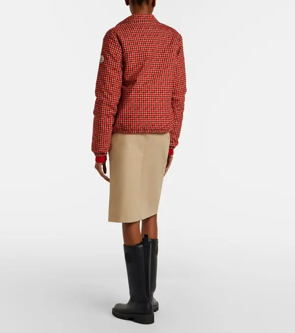 Moncler Belted Cotton Pencil Skirt