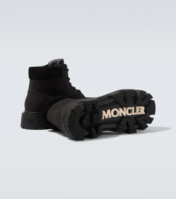 Moncler Peak City Suede Ankle Boots