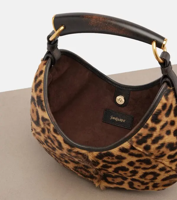 Saint Laurent Mombasa Small Shoulder Bag - Beige