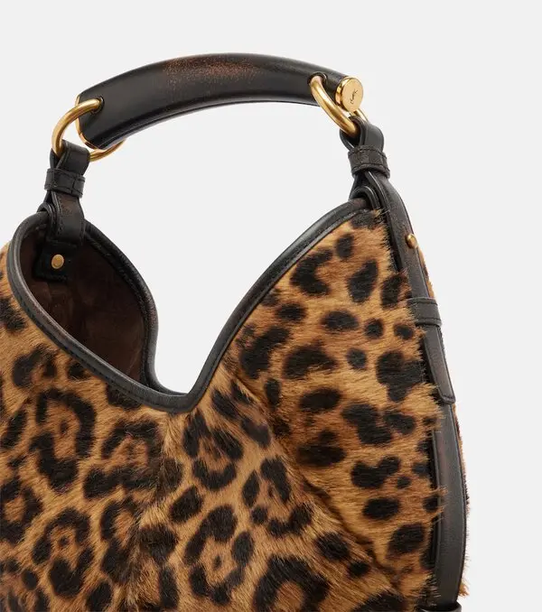 Saint Laurent Mombasa Small Shoulder Bag - Beige