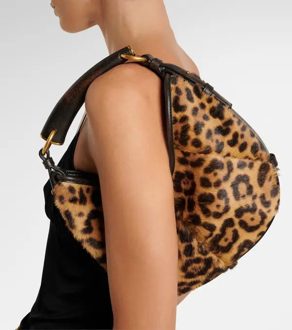 Saint Laurent Mombasa Small Shoulder Bag - Beige
