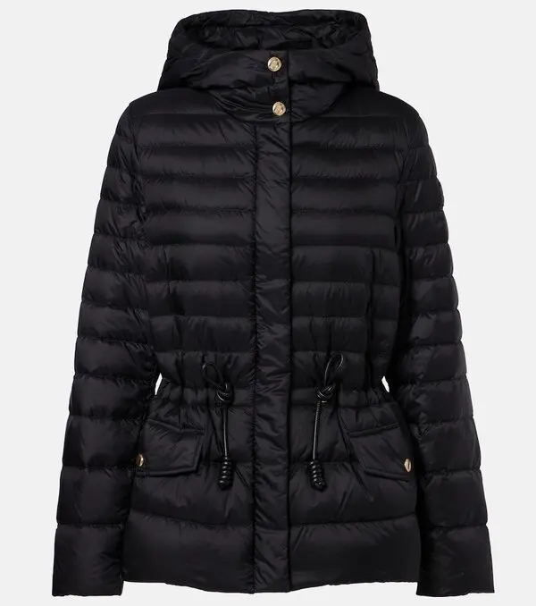 Moncler Raies Hooded Quilted Down Jacket - Black