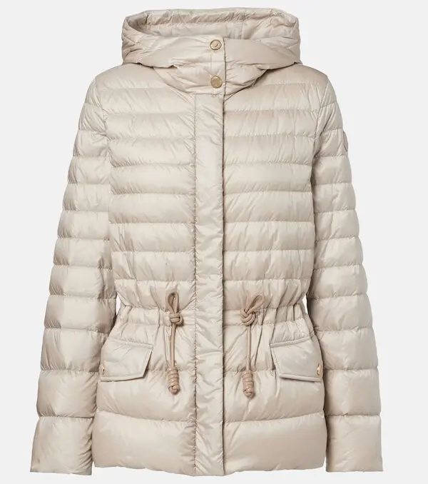 Moncler Raies Hooded Quilted Down Jacket - Grey