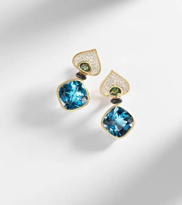 Marina B Pauline 18kt Earrings With Gemstones