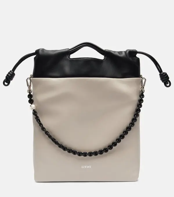 Loewe Flamenco Clutch In Leather - Black
