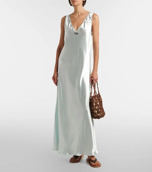 Miu Miu Maxi Dress - Blue