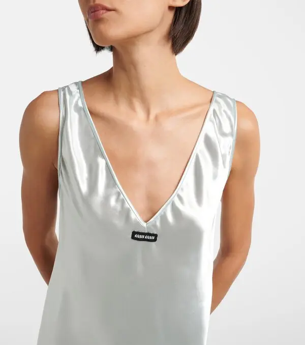 Miu Miu Maxi Dress - Blue