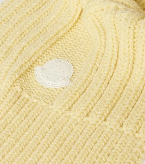Moncler Cable-knit Wool And Cashmere Scarf