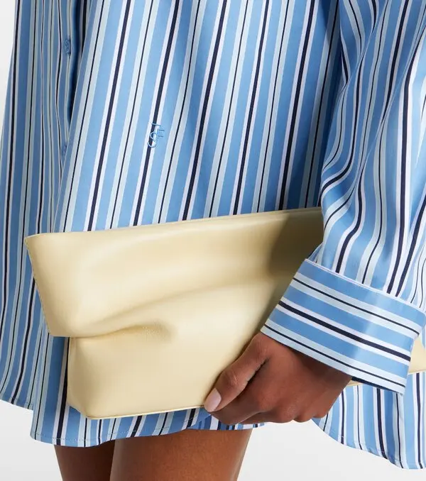 THE FRANKIE SHOP Oana Striped Cotton-blend Shirt - Blue