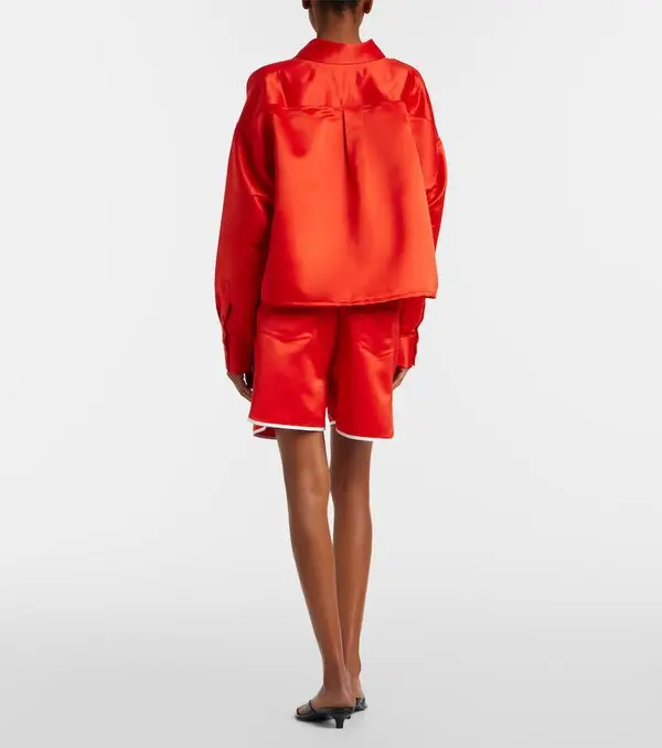 THE FRANKIE SHOP Adia Satin Shorts