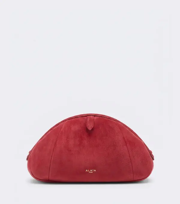 Alaïa Purse Small Suede Clutch - Red