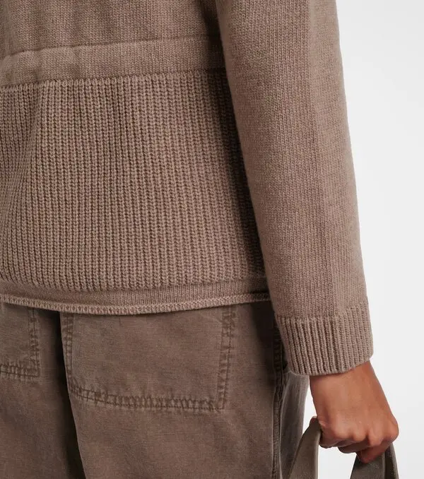 Moncler Down-paneled Wool And Cashmere Cardigan