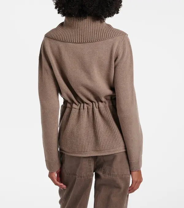 Moncler Down-paneled Wool And Cashmere Cardigan