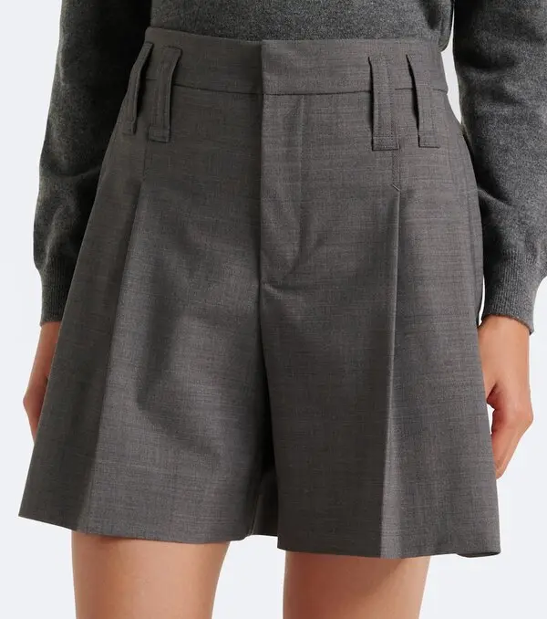Brunello Cucinelli Tailored Wool-blend Shorts