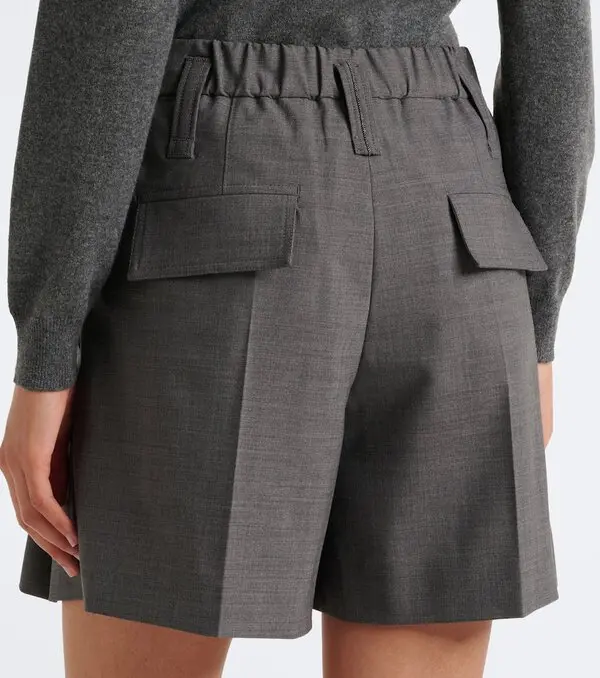 Brunello Cucinelli Tailored Wool-blend Shorts