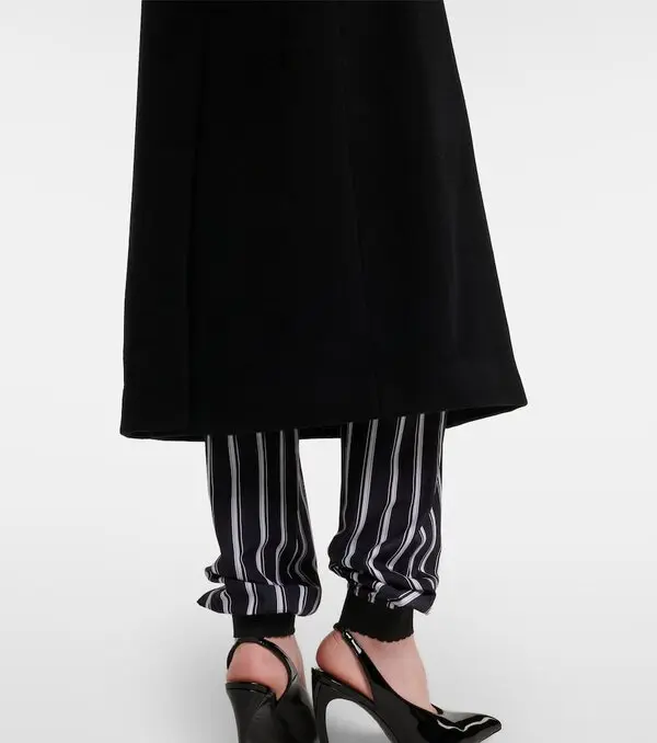 Attico Scarf Detail Wool And Cashmere Coat