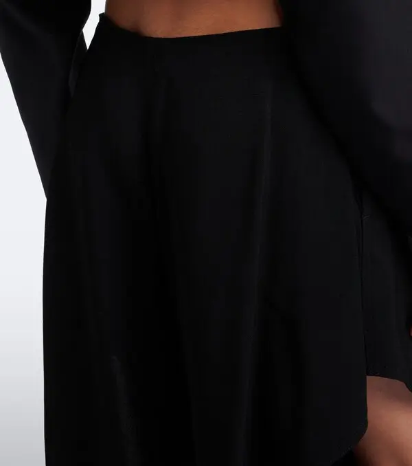 Alaïa Cutout Ruffled Tapered Pants