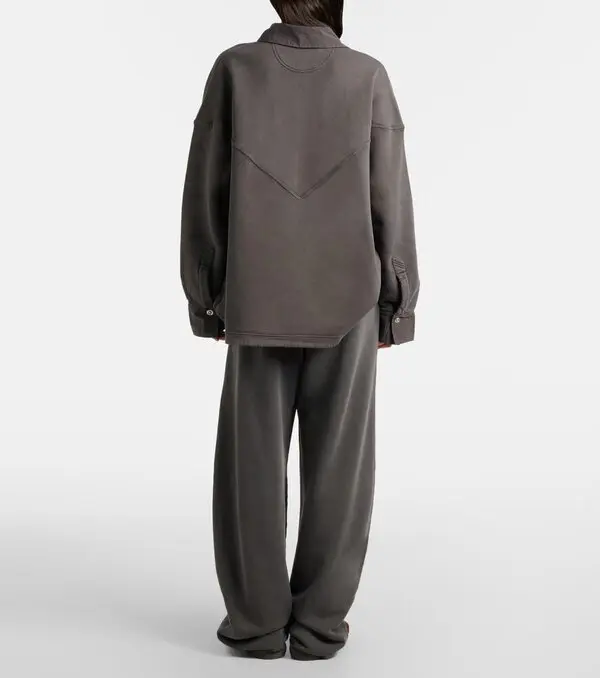Attico Cotton Jersey Barrel-leg Sweatpants