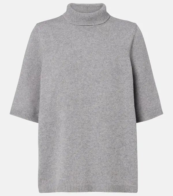 Alaïa Cashmere And Wool-blend Crewneck Sweater - Grey