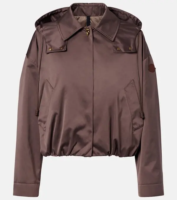 Moncler Chevreuil Hooded Blouson Jacket - Brown